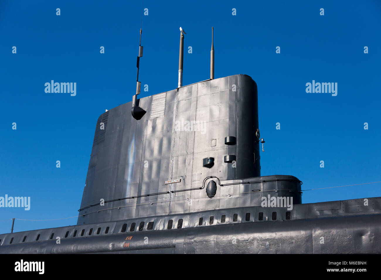 Fin sail of HMS Alliance: Royal Navy A-class, Amphion-class or Acheron ...