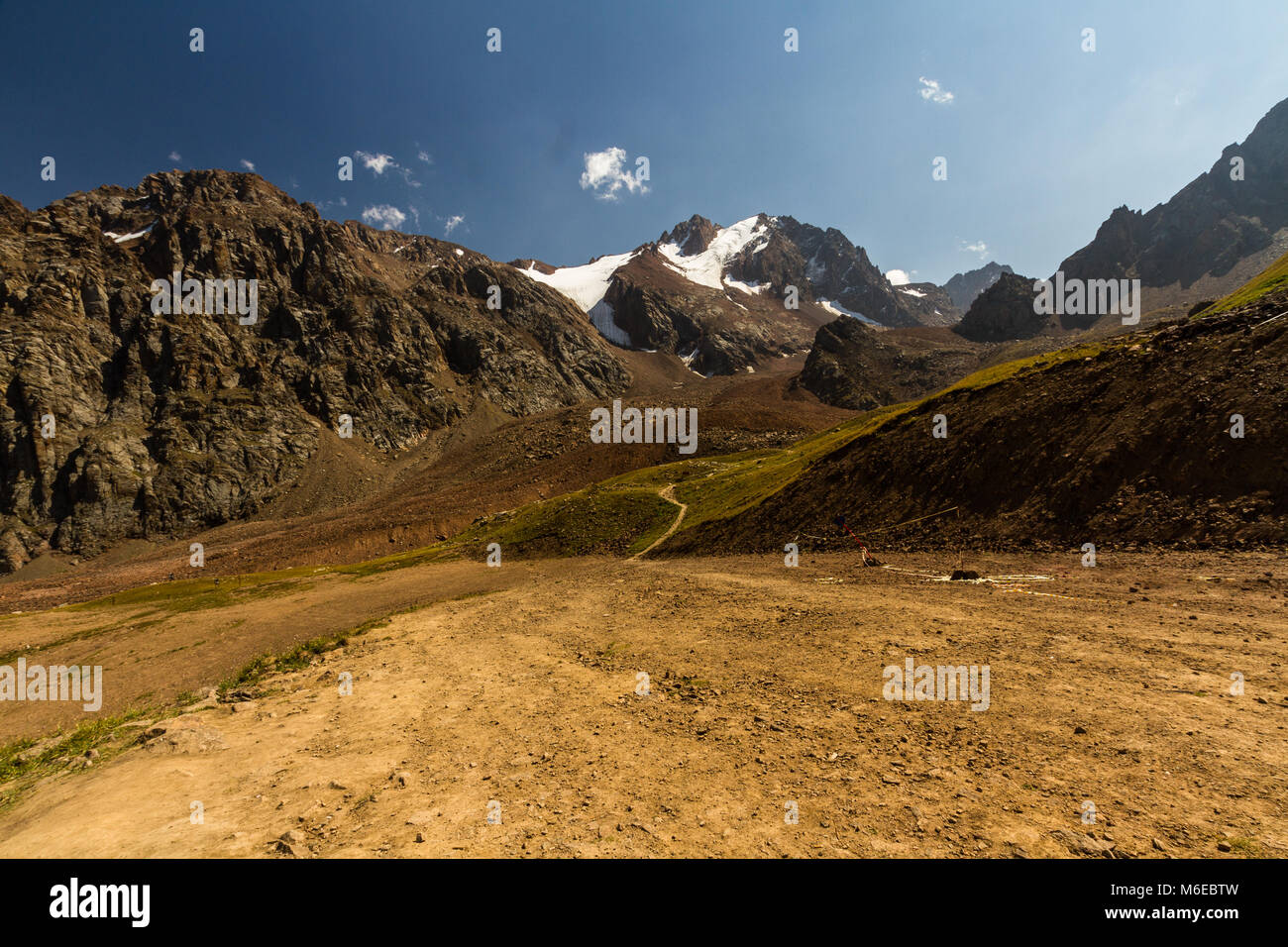Tien Shen Mountains at Shymbulak Upper Piste Talgar pass near Almaty ...