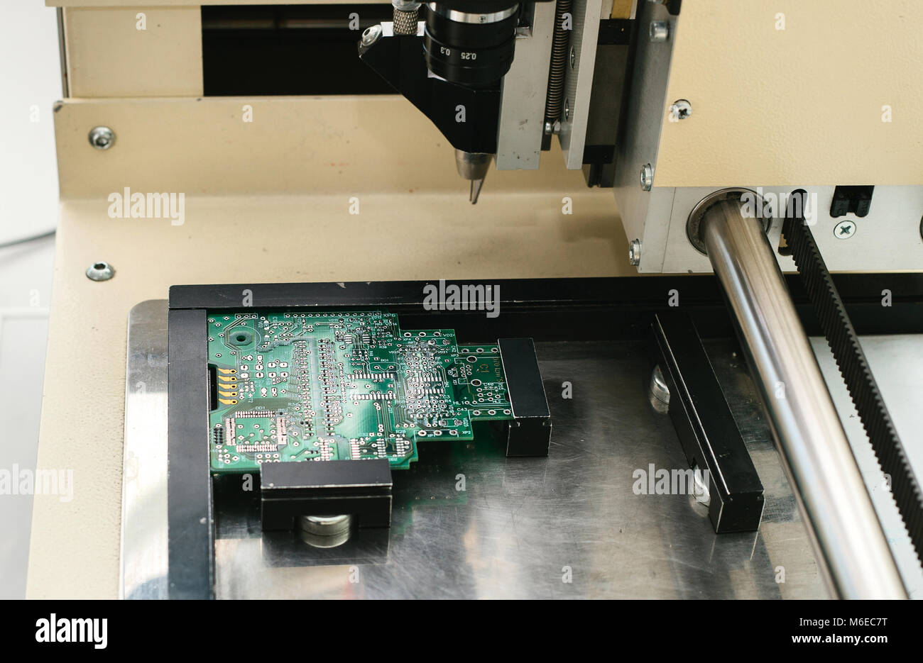 Automation of machine assembly of computer circuit board in the factory ...