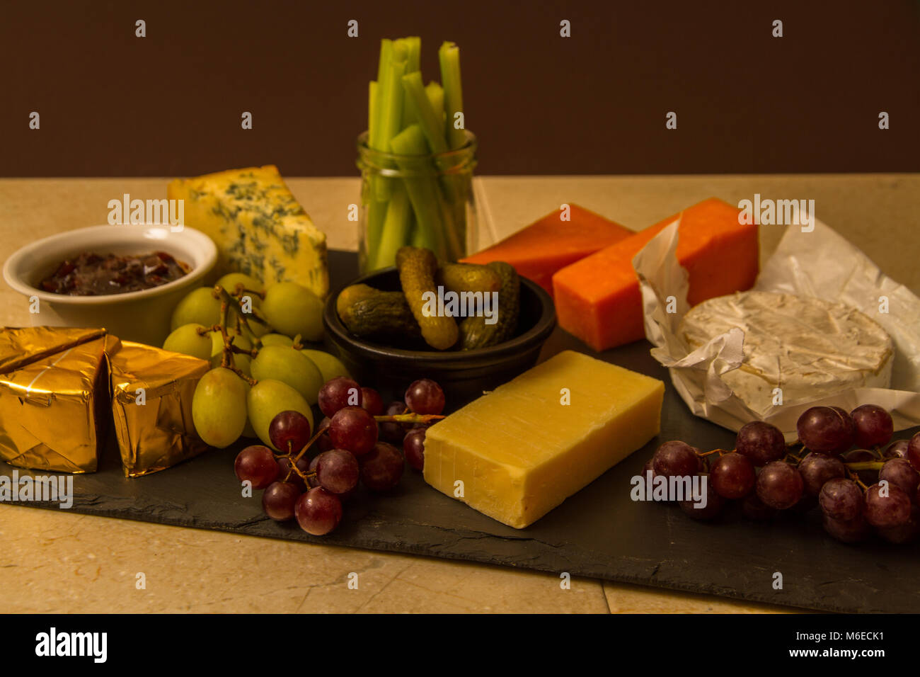 Cheeseboard, platter for sharing, cheese, red Leicester, stilton ...