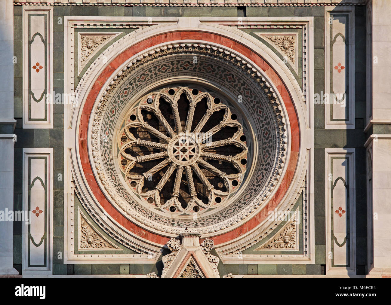 Oval architectural detail from medieval victorian building Stock Photo ...