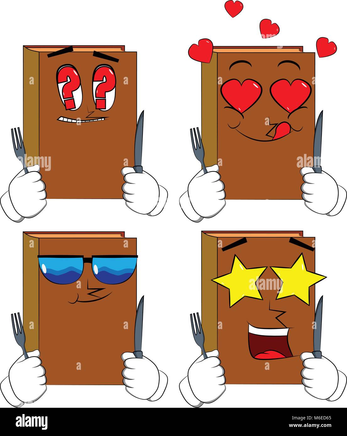 Cartoon character question mark books hi-res stock photography and ...