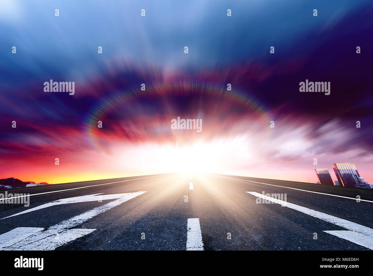 Shining light path Stock Photo - Alamy