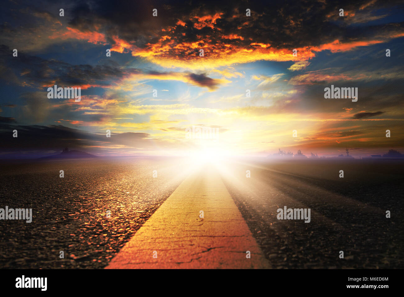 Shining light path Stock Photo - Alamy