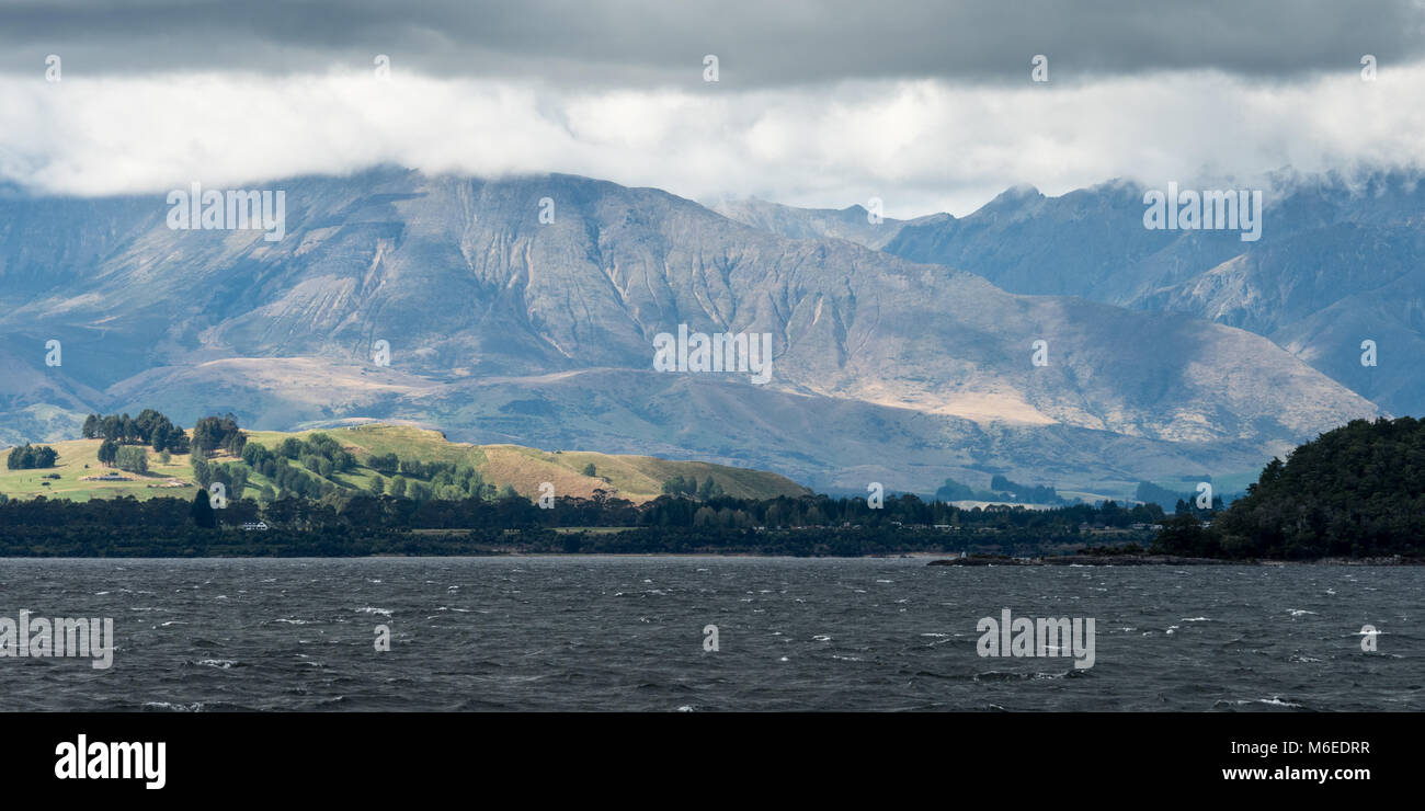 Lake Manapouri, South Island, New Zealand Stock Photo - Alamy