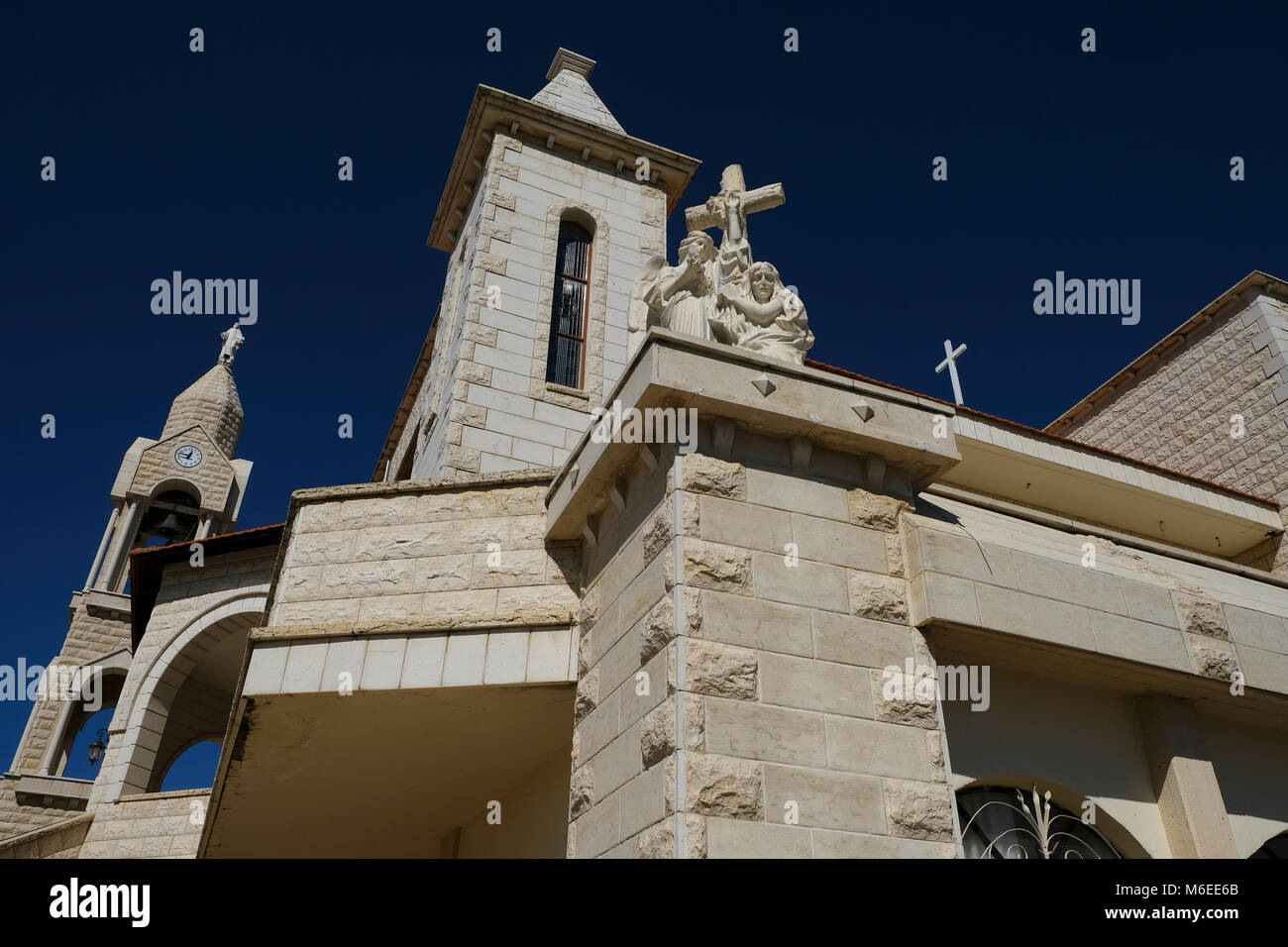 View St. Mariam or Mar Maroun Maronite Church in the council of Jish or ...