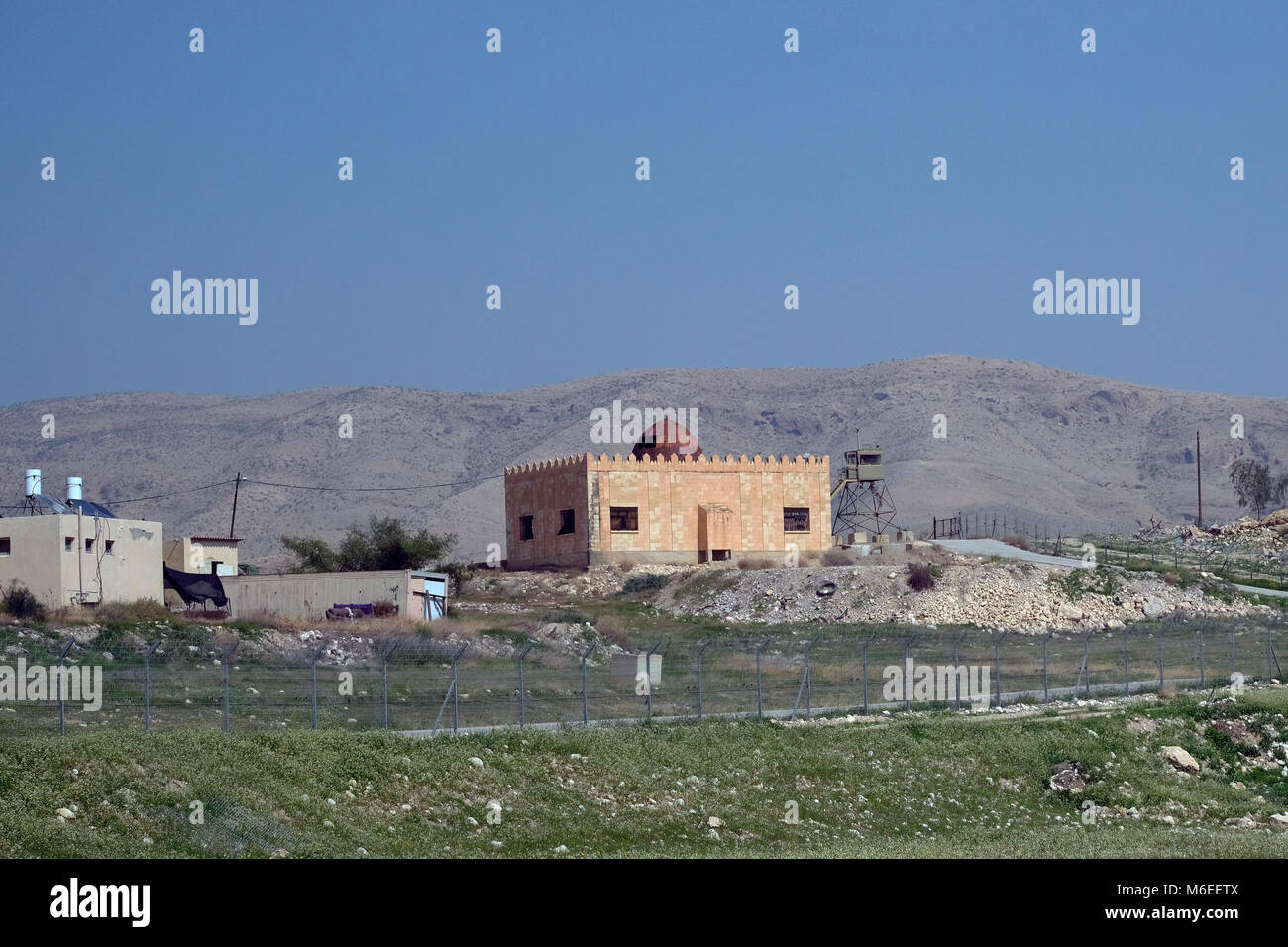 An old Islamic structure is seen in a former Jordanian military base ...