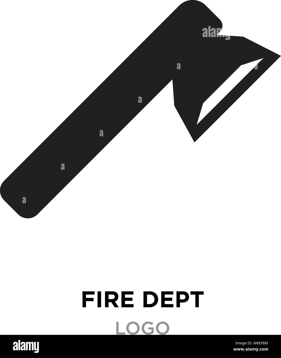 fire dept logo, Vector Illustration, axe icon isolated on background ...