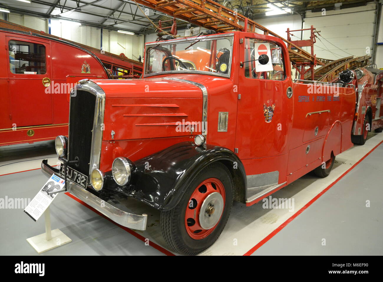 Dennis New World Fire Engine. Ipswich Transport Museum, Suffolk ...