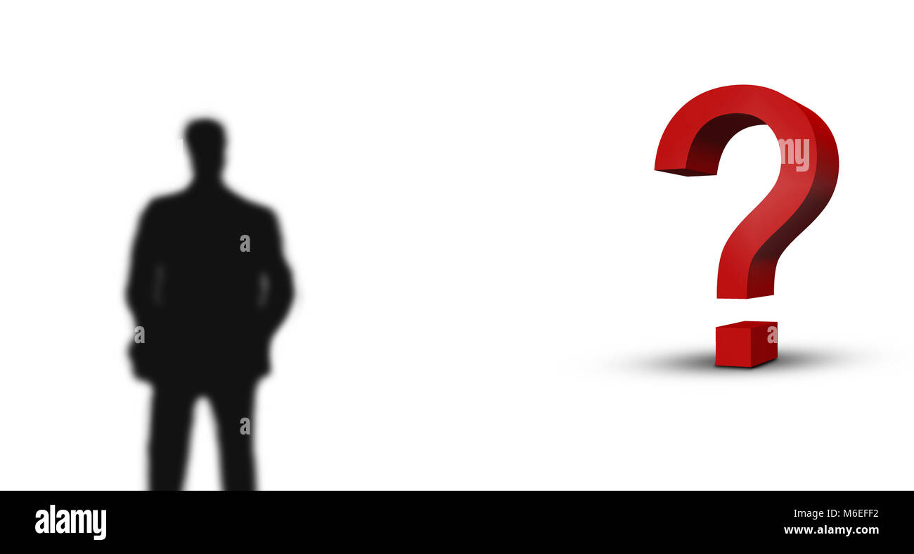 3d Man Question Mark High Resolution Stock Photography and Images - Alamy