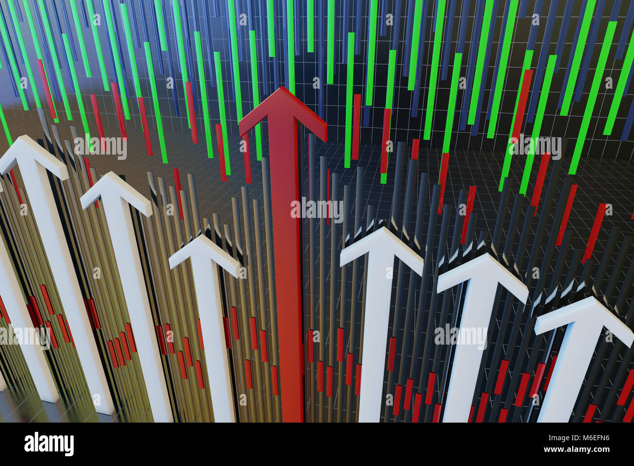 Financial Economics Chart, Business Success Arrow, Stock Market Bar ...