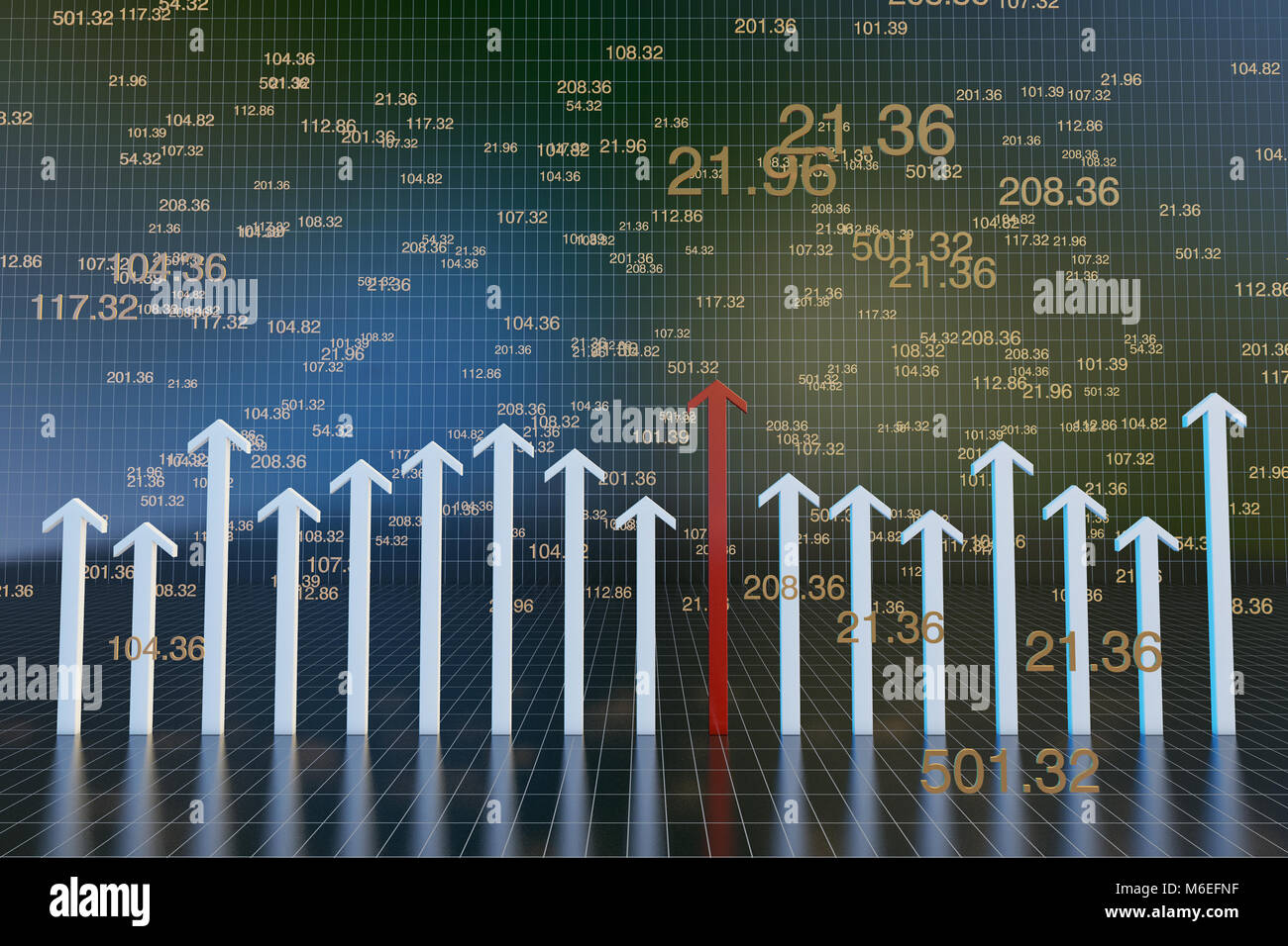 Financial Economics Chart, Business Success Arrow, Stock Market Bar ...