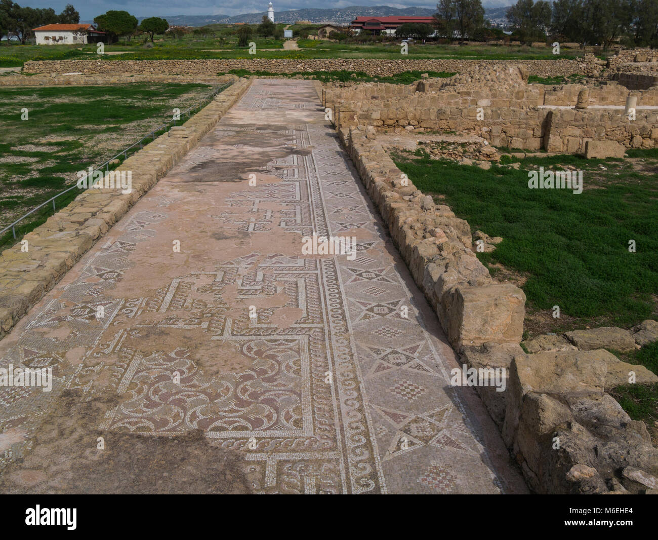 House of Theseus Colourful Mosaic floor of Roman Villa part of the ...