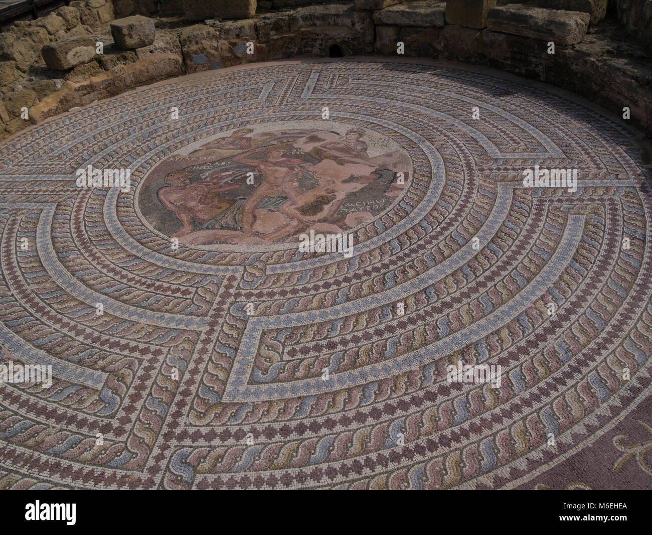 Mosaic theseus and the minotaur hi-res stock photography and images - Alamy