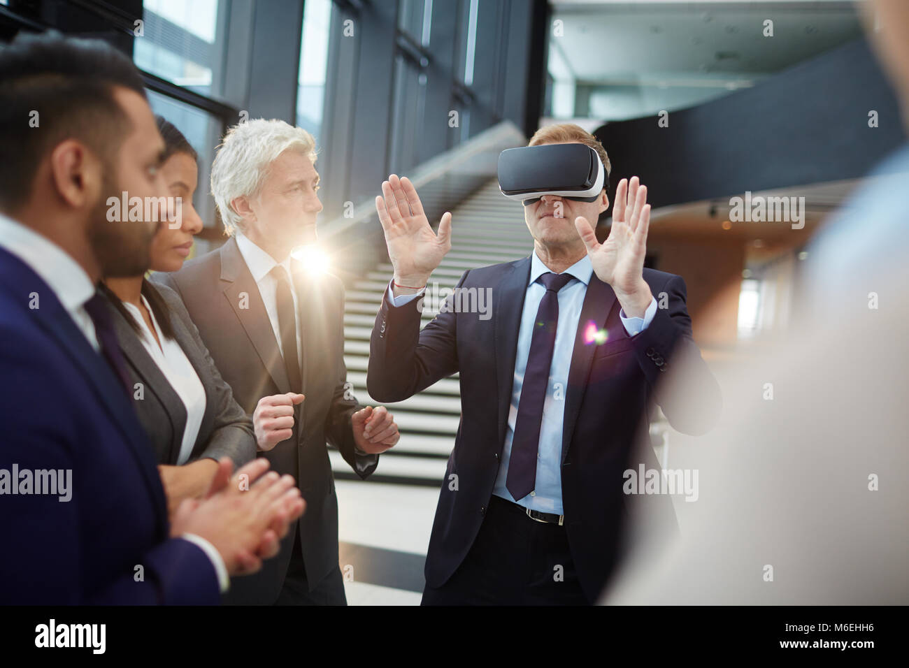 Presentation man suit hi-res stock photography and images - Alamy