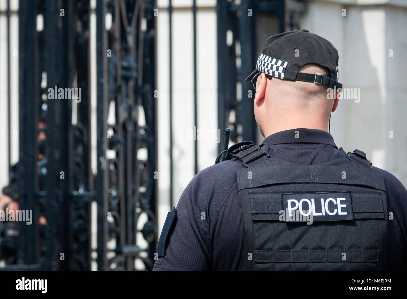 Policeman back british hi-res stock photography and images - Alamy