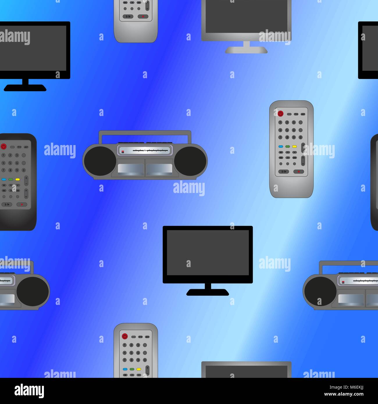 Tv Remote Control Music Stock Vector Images - Alamy