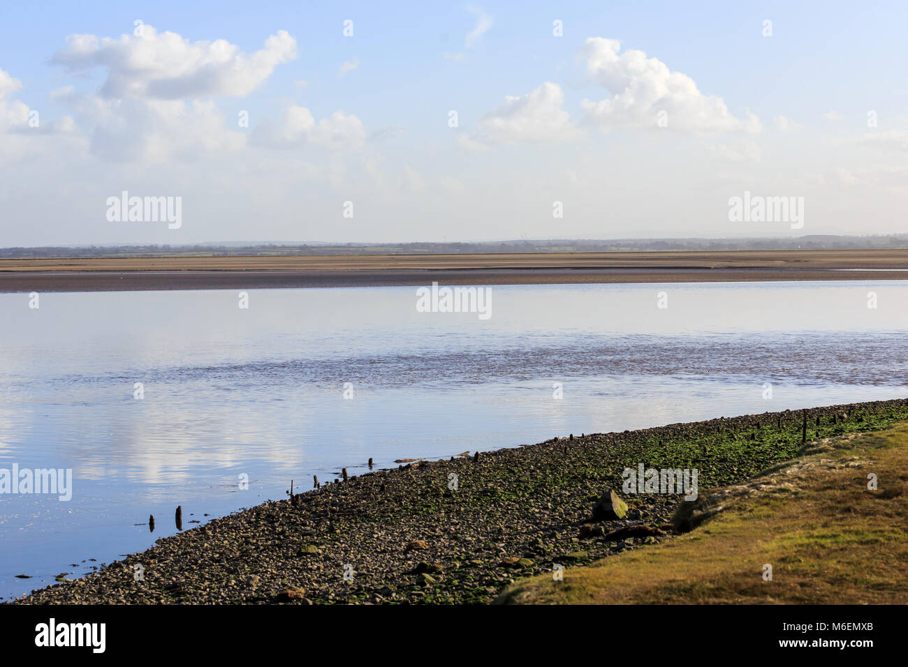 Rising tide at the Solway Estuary Scotland Stock Photo - Alamy
