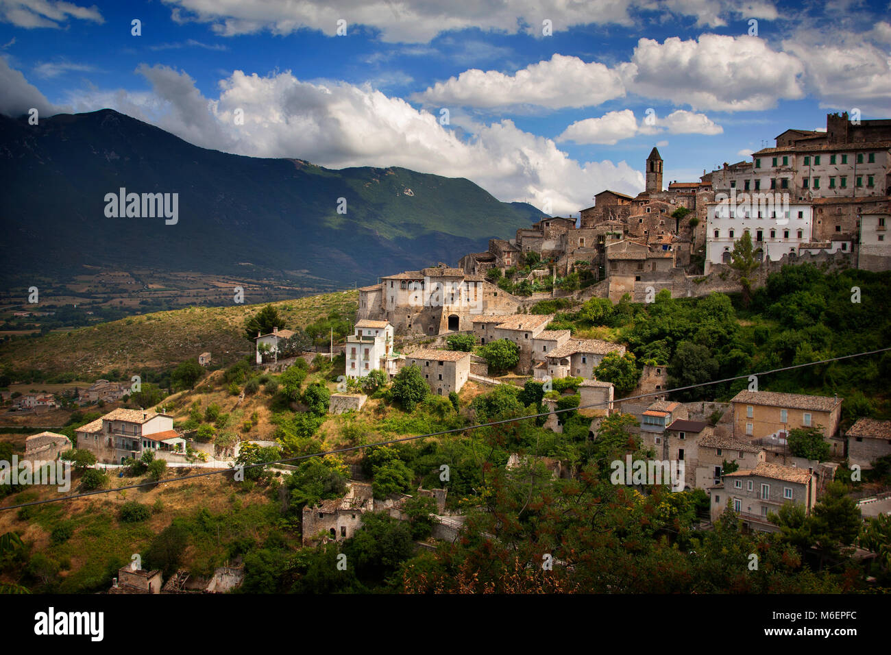 Capestrano, Italy. Town located in the Gran Sasso e Monti della Laga ...