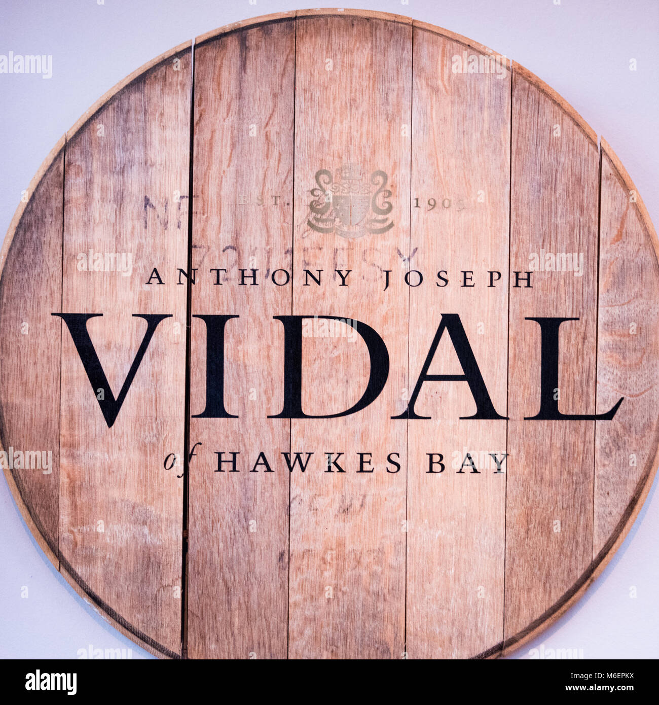 Vidal Winery Tasting, New Zealand Stock Photo - Alamy