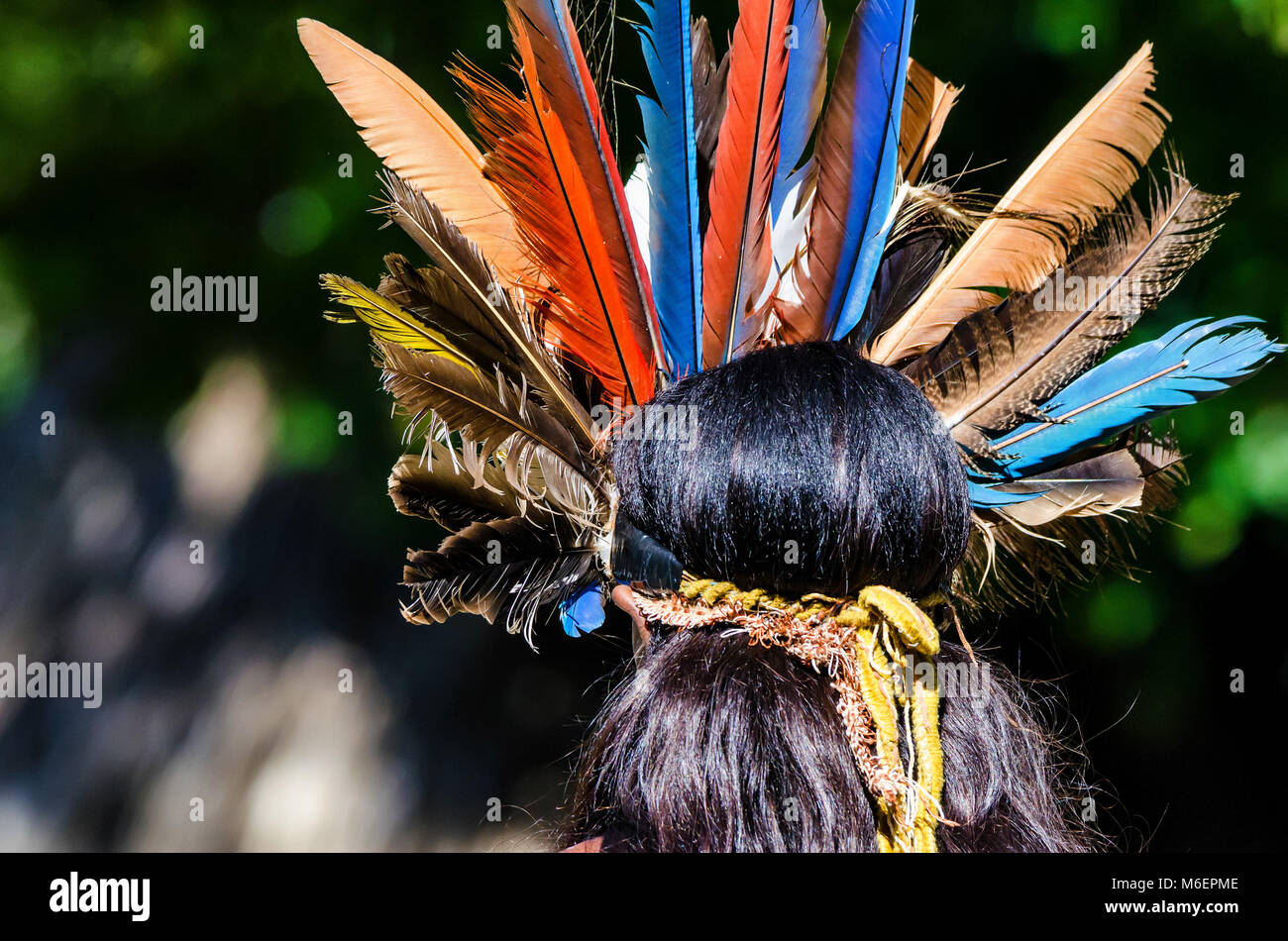 Back view of woman in traditional Creole headwear Stock Photo - Alamy