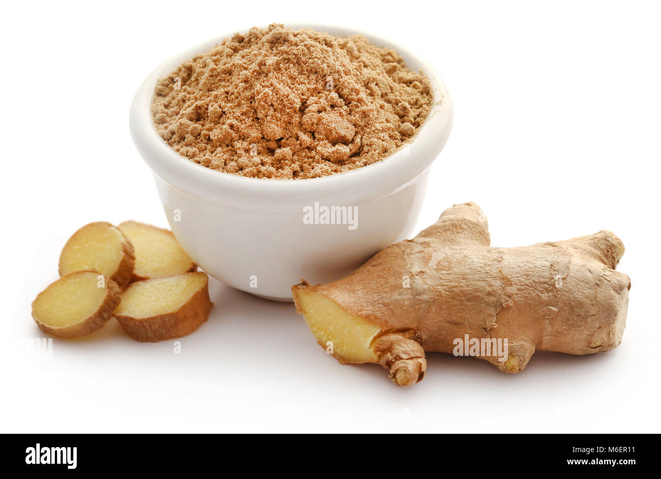 Powdered ginger white background hi-res stock photography and images ...