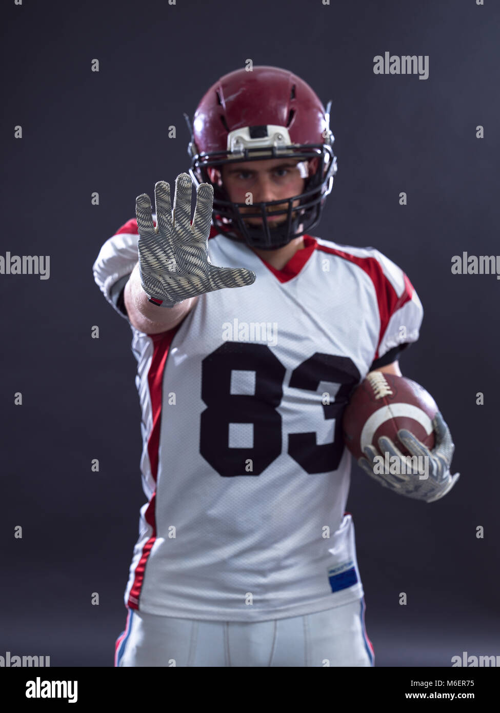 Portrait american football player pointing hi-res stock photography and ...