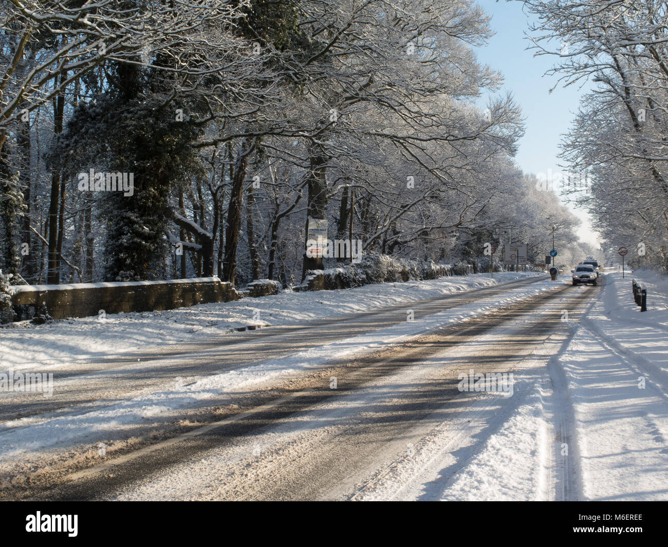 winter snow Addington Kent Stock Photo - Alamy