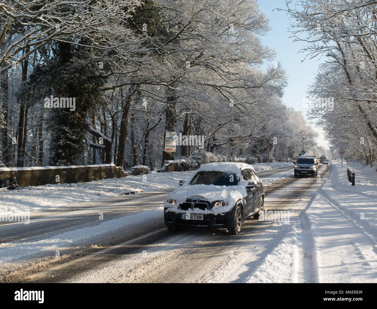 winter snow Addington Kent Stock Photo - Alamy