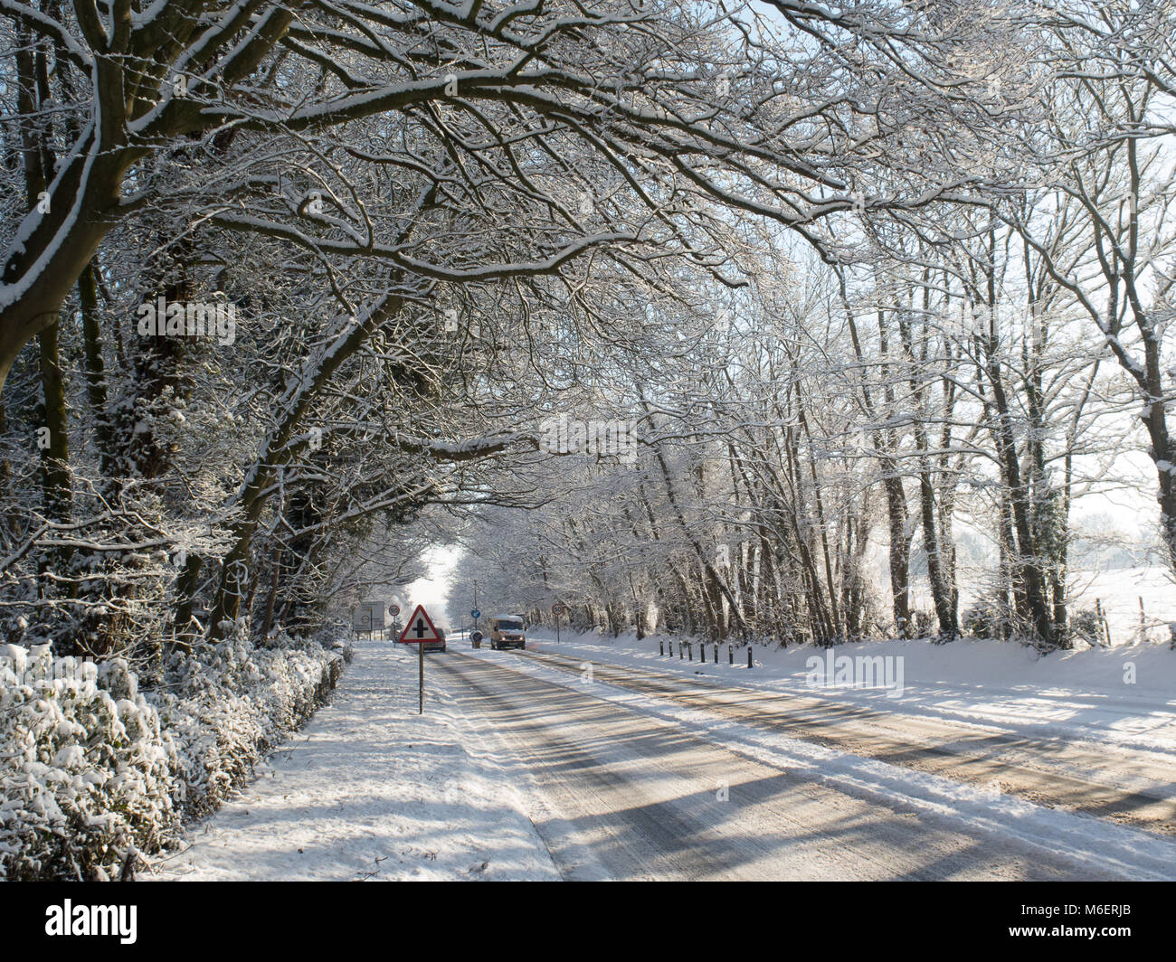 winter snow Addington Kent Stock Photo - Alamy
