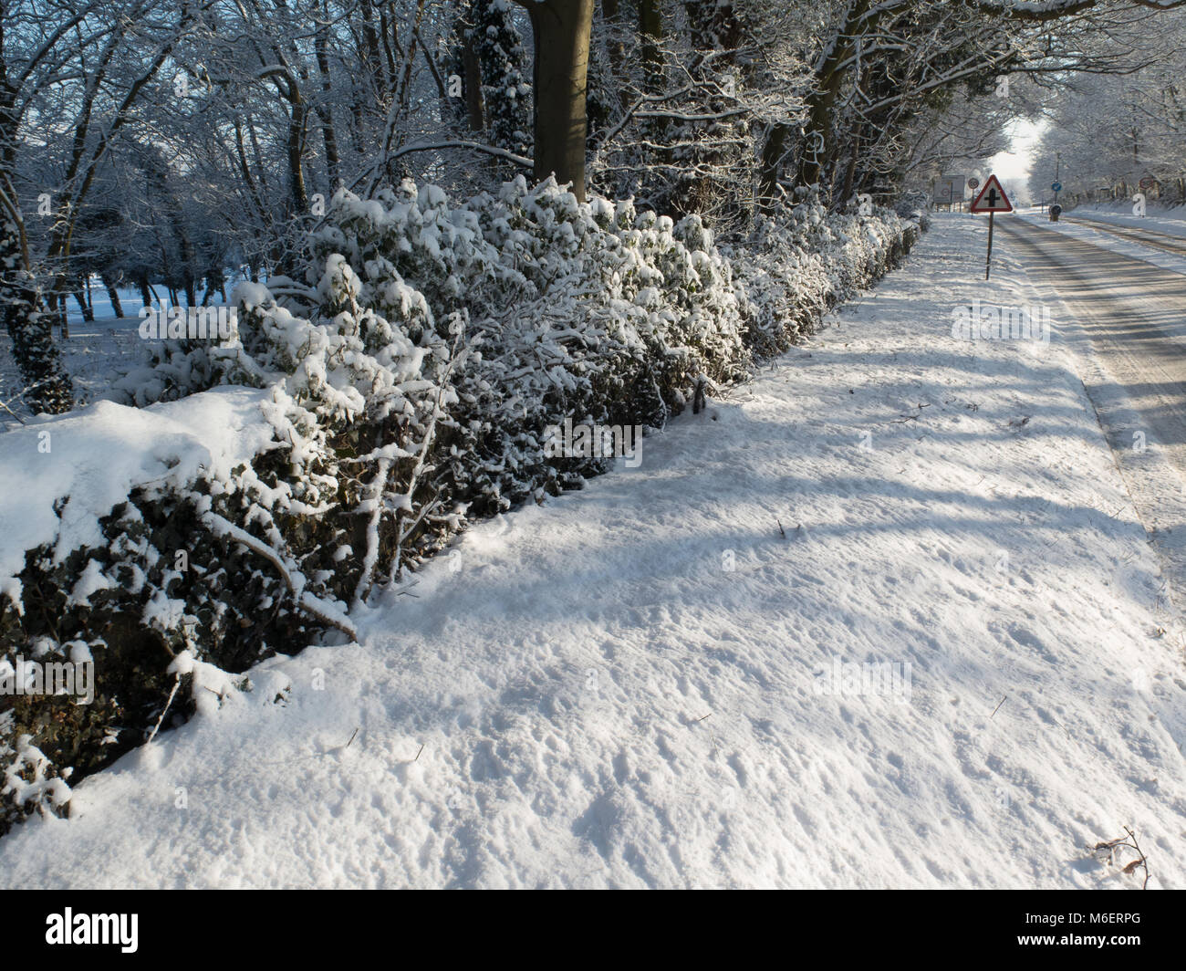 winter snow Addington Kent Stock Photo - Alamy