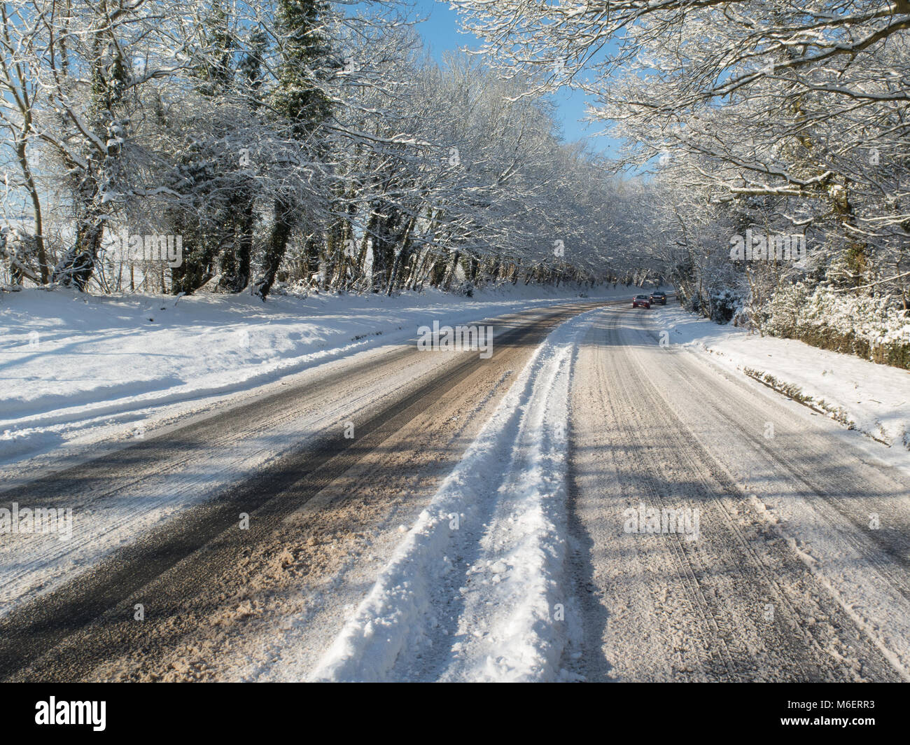 winter snow Addington Kent Stock Photo - Alamy