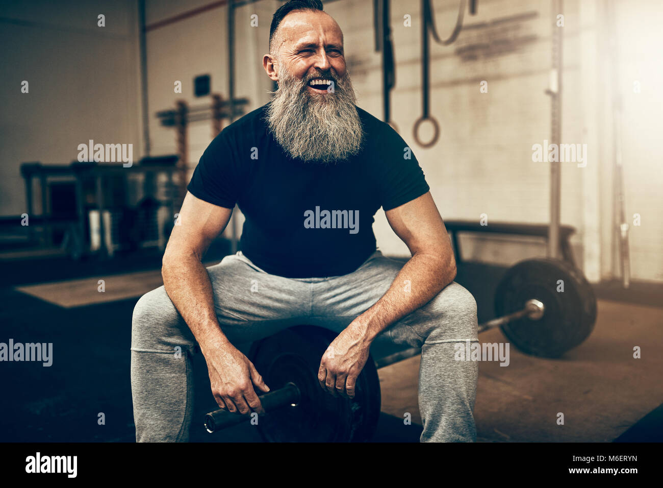 Male bodybuilder laughing hi-res stock photography and images - Alamy