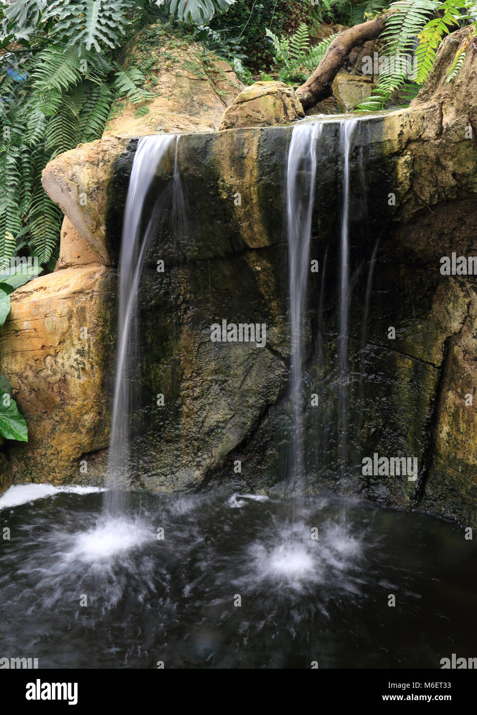 Nature landscape with small waterfall Stock Photo - Alamy