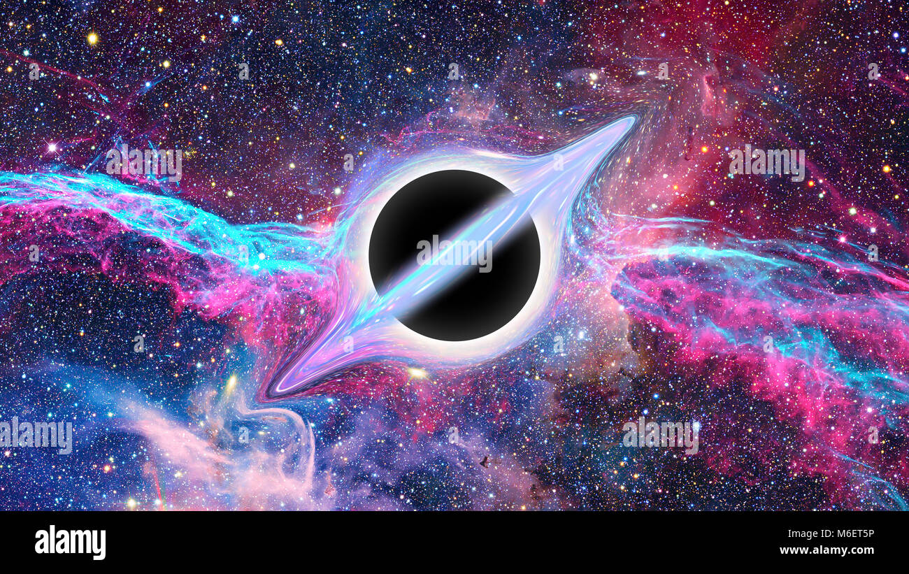 Black hole in outer space. Abstract science art. Elements of this image ...