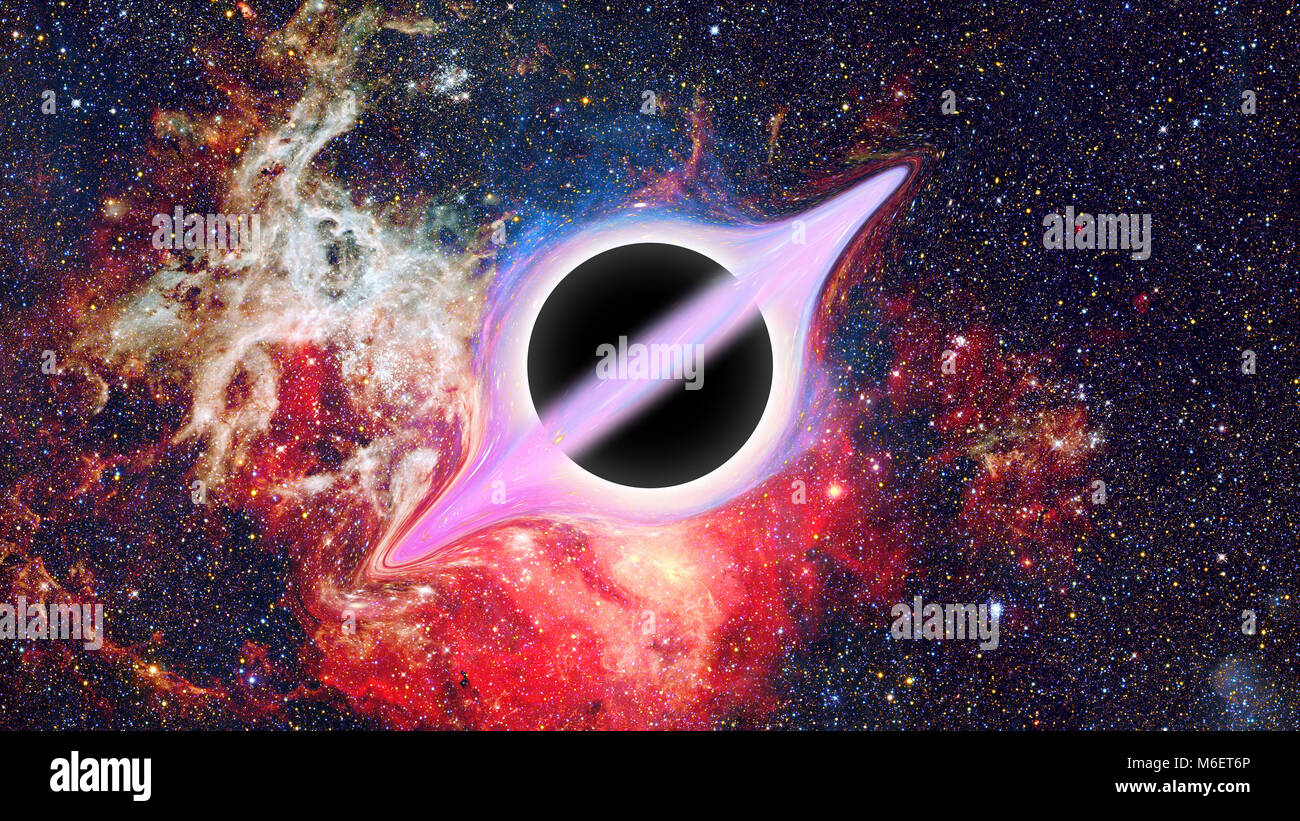 Black hole in outer space. Abstract science art. Elements of this image ...