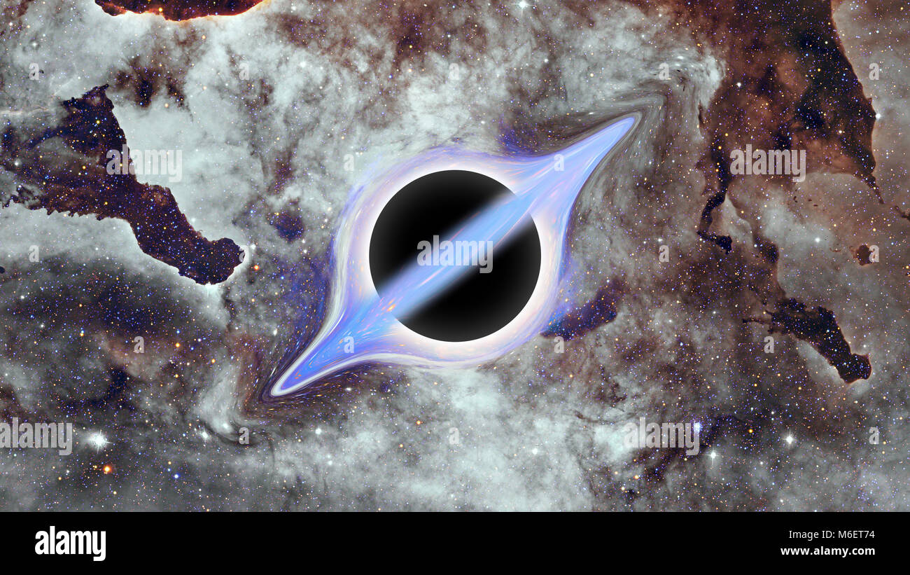 Black hole in outer space. Abstract science art. Elements of this image ...