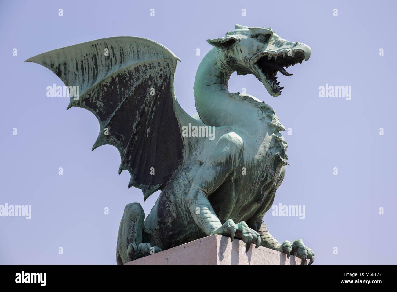 Dragon Bridge in Slovenia Stock Photo - Alamy