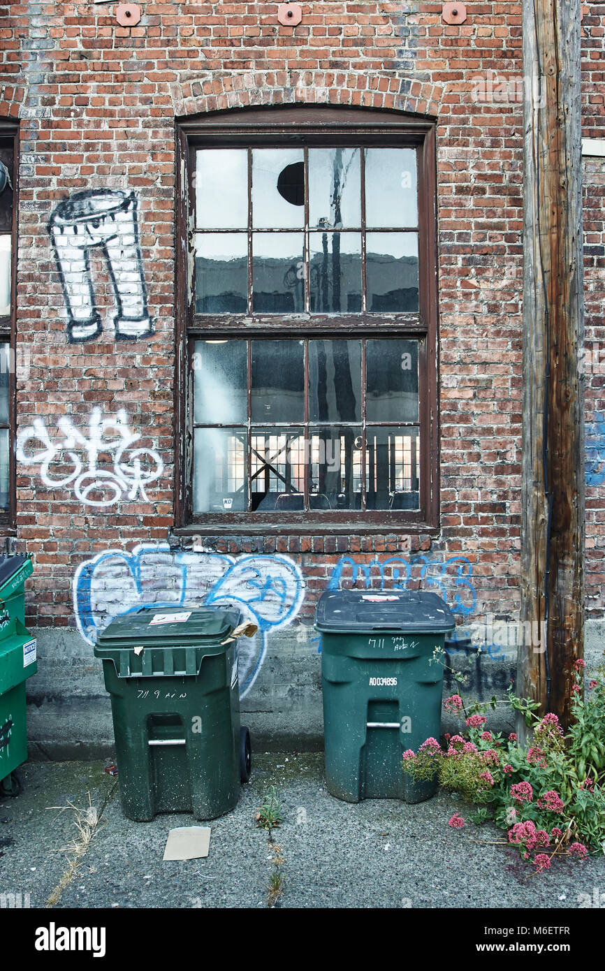gritty and slightly run down industrial building frontage in south lake ...