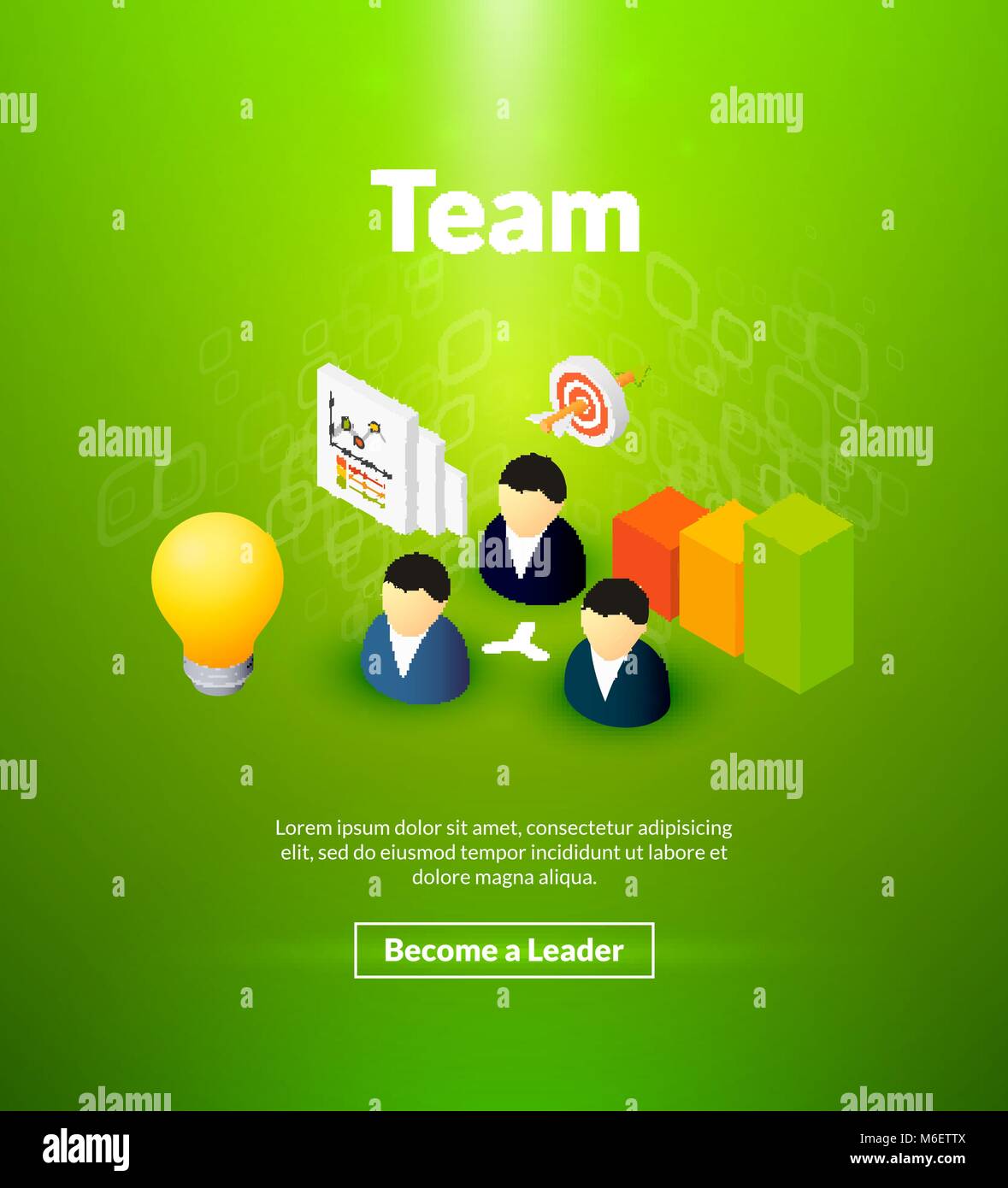 Team work poster Stock Vector Images - Alamy