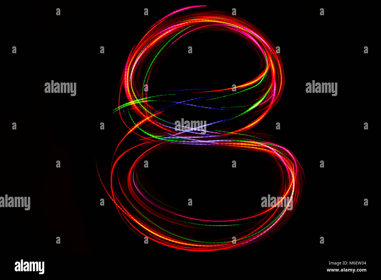 Glowing green neon alphabet letters hi-res stock photography and images ...