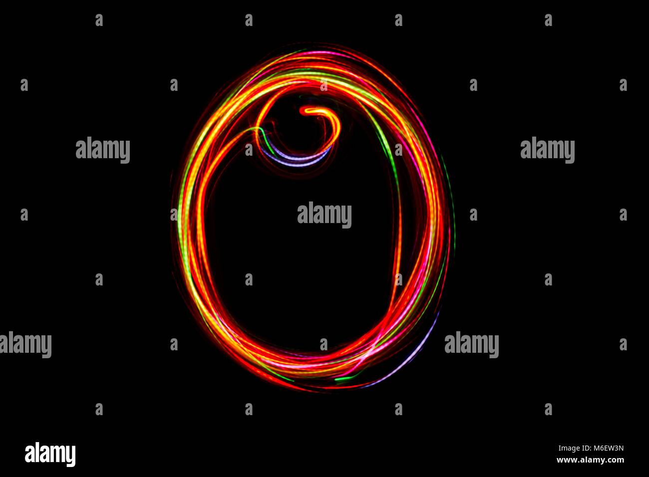 Glowing green neon alphabet letters hi-res stock photography and images ...