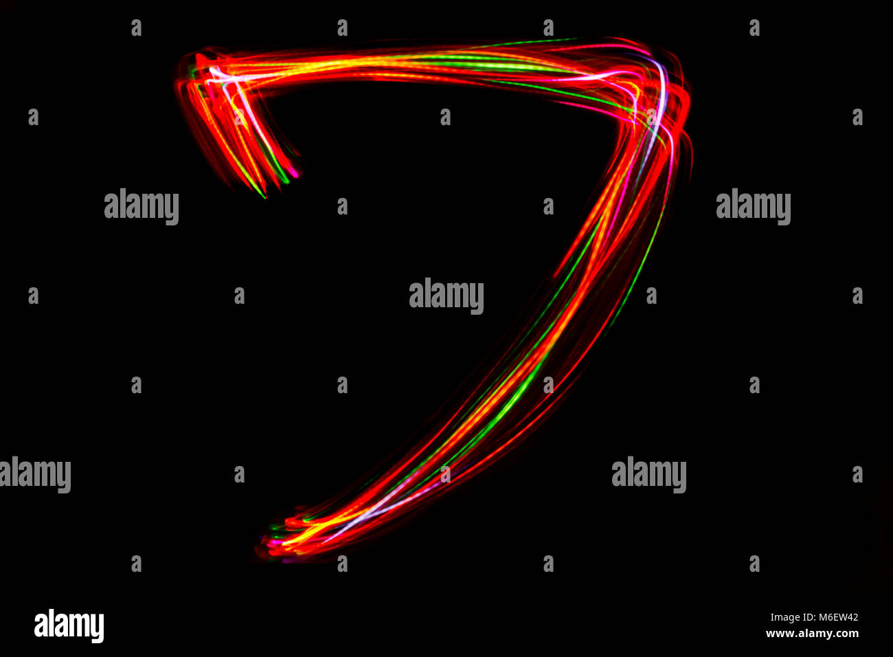 Glowing green neon alphabet letters hi-res stock photography and images ...