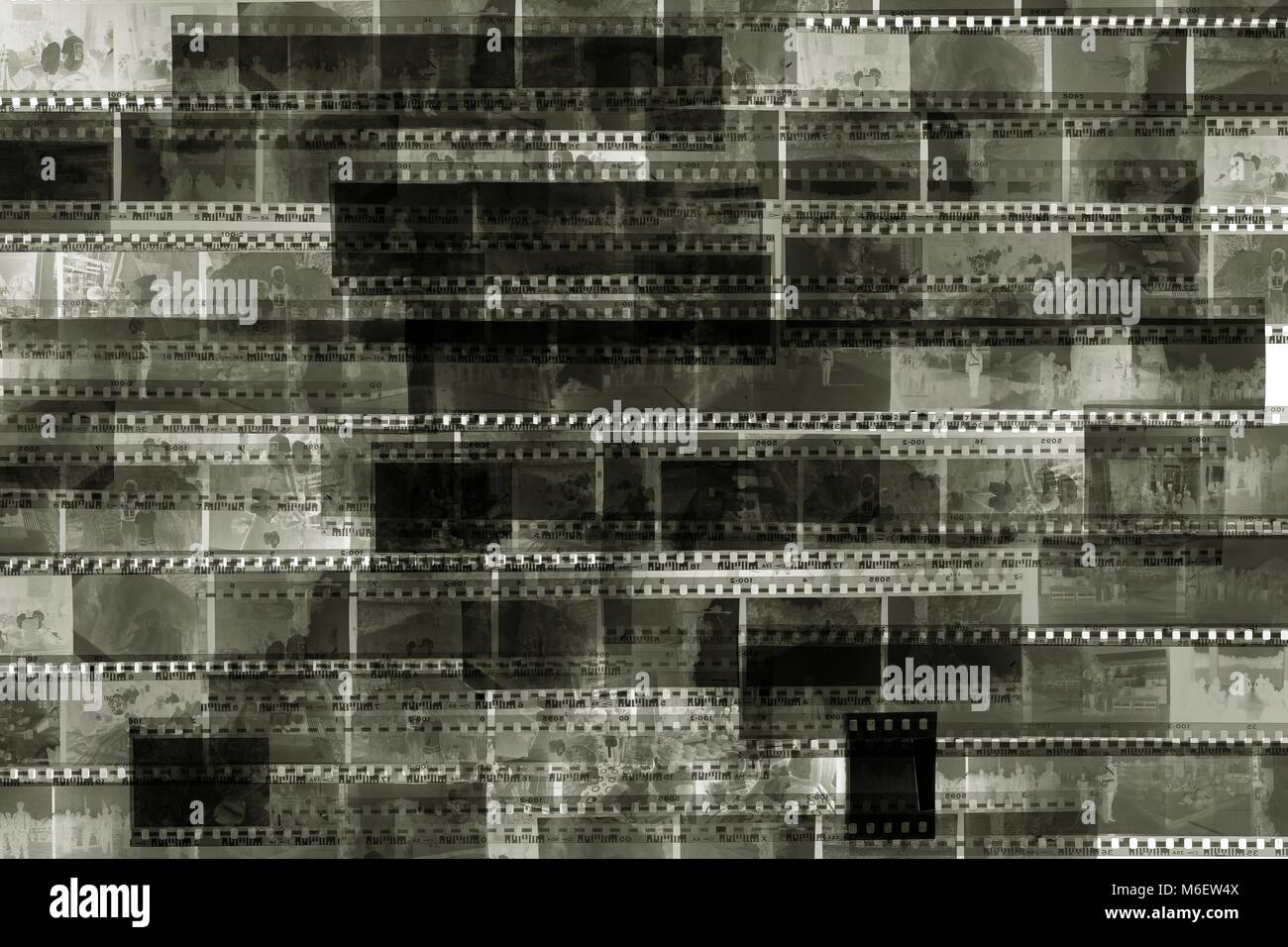Stack of old films on the light background Stock Photo - Alamy