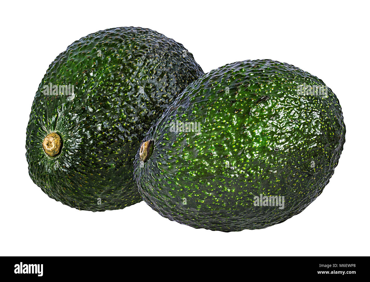 Fresh avocado fruits isolated on white background, with clipping path ...