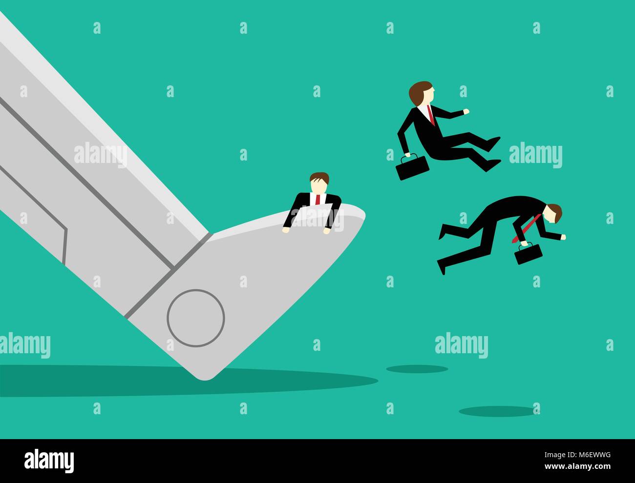 Sacked banker Stock Vector Images - Alamy