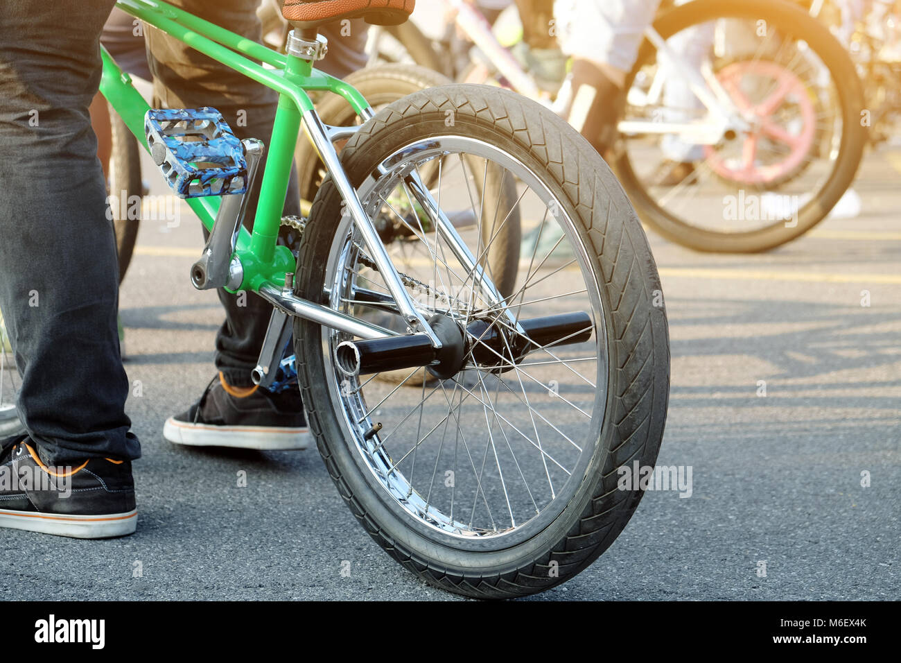 BMX bike background Stock Photo - Alamy