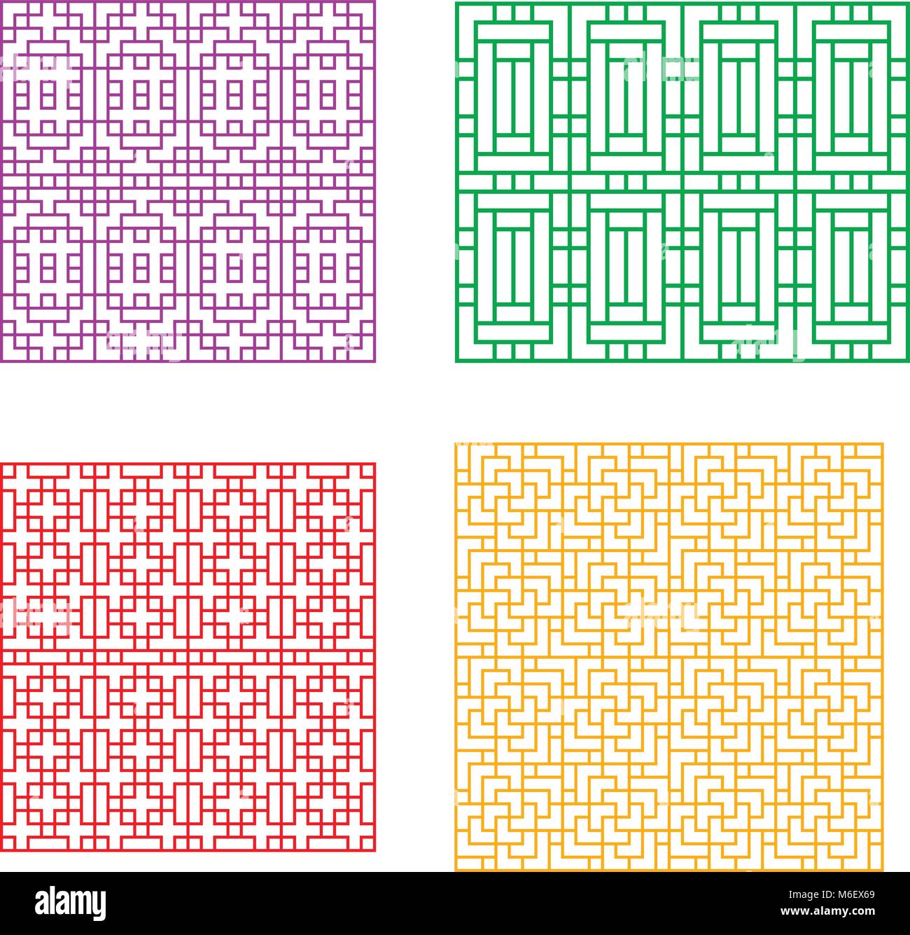 Big Chinese window frame in silhouette , vector design Stock Vector ...