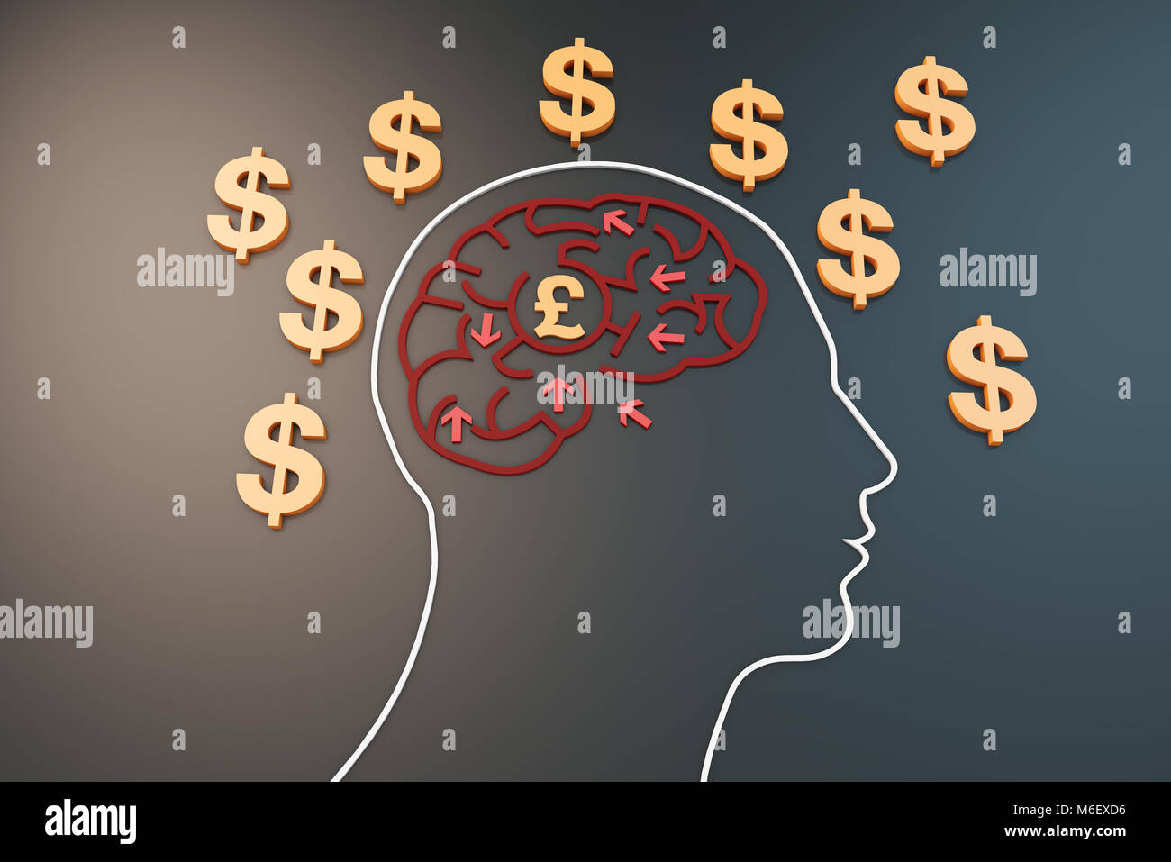 Financial Wealth Maze, Puzzle in the Brain, Looking for Wealth Money ...