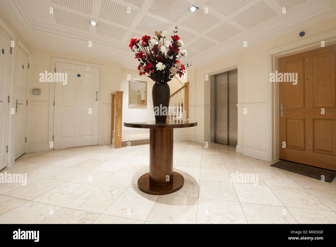 Communal area in apartment block Stock Photo - Alamy